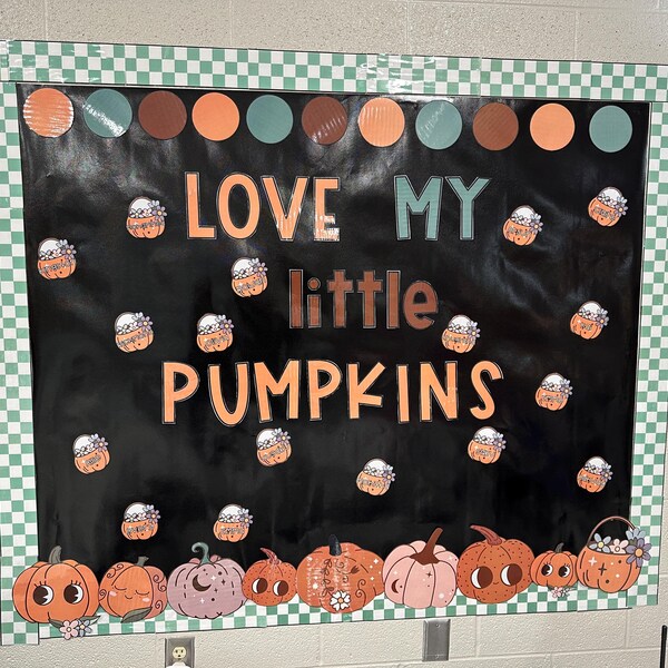 Retro Summer Bulletin Board Kit, Bright and Peachy, May and June Door ...