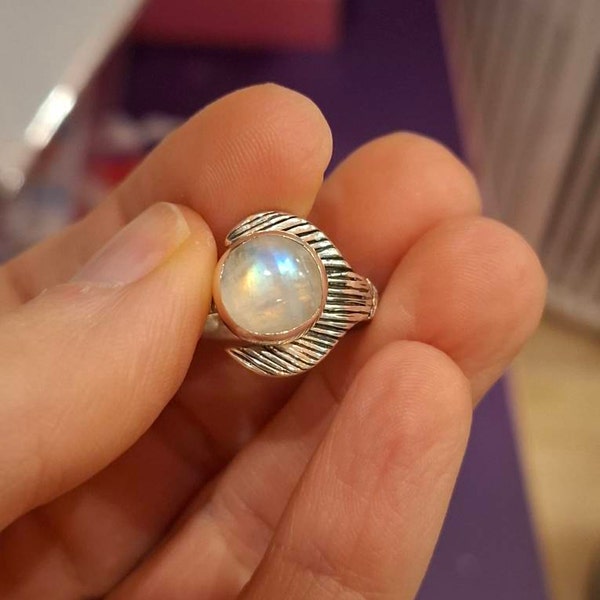 Hand Made.925 Sterling Silver Wedding Stackable Ring Stardust Finish ...