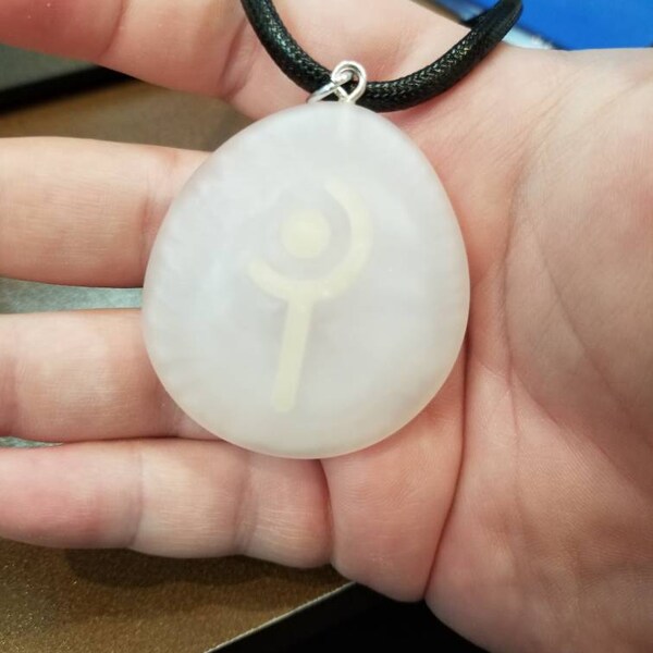 Clear White Mage FFXIV Glow in the Dark Soul Crystal/whm Job Stone ...