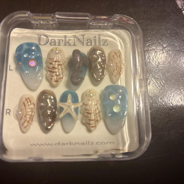 Black Pink Star Press on Nails – Cute Goth Galaxy Nail Art – Handmade ...