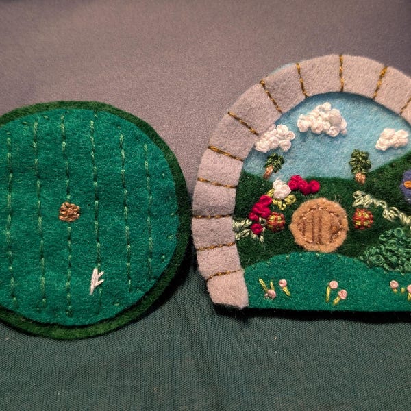 Secret Doors Felt Ornament Pattern PDF Downloads, Fairy Door - Etsy