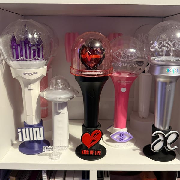 KPOP Lightstick Stand for KIOF Kiss of Life Lightstick - Etsy