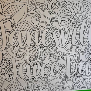 Make Your Own Giant Coloring Poster Hidden Cottage Design Poster ...