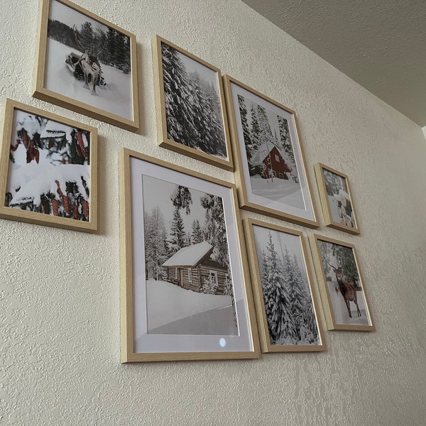 25 Prints Winter Wall Art, Christmas Prints, Gallery Wall Set, Holiday ...