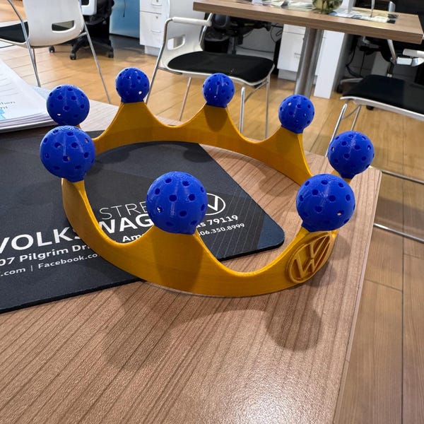 Customizable Pickleball Crown – Wearable Trophy | Funny Pickleball Gift ...