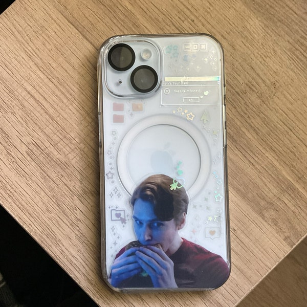 3” Jerma985 Clear Sticker Eating Burger - Etsy