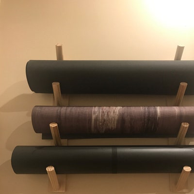 Yoga Mat Rack / 1, 2, 3, 4, 5, 6, 10, 20 Mat Racks / Yoga Mat Holder ...