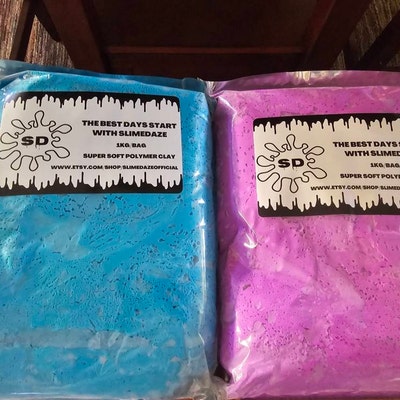 Royal Blue 100G Soft Air Dry Clay 100 Grams Butter Slime Clay Crafting ...