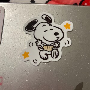 Snoopy Thank You Stickers Circle Sticker Small Business Owner Packing ...