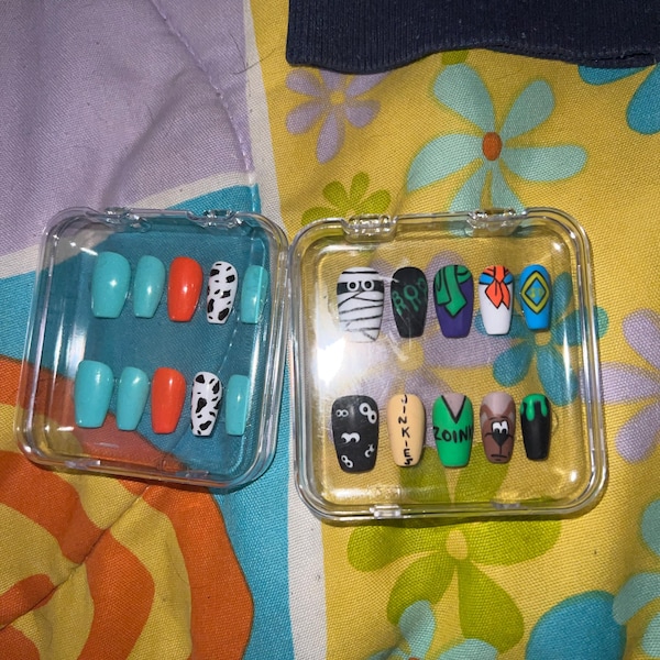 Friday the 13th Inspired Press on Nails | Luxury Nails | Halloween ...