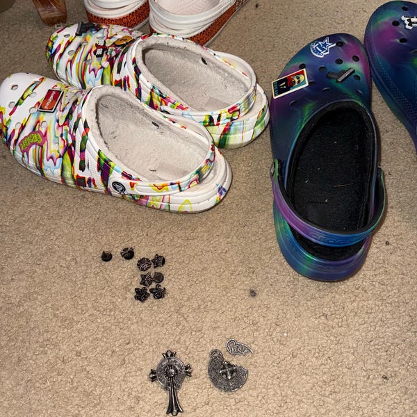 Cute Cartoon Shoe Buckles Set With Chain,crystal Animal Shoe Charms ...