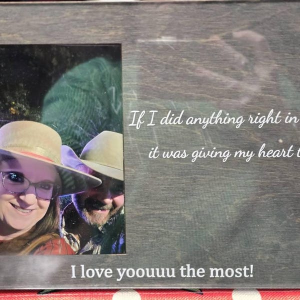 Personalized Picture Frame- Picture Engraved Picture Frame- Personalize ...
