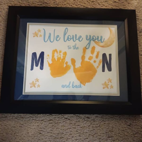 Footprint Handprint Art Father's Day Card, Happy Father's Day Hammer ...