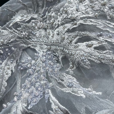 Soft English Net 3m Wide 118 Inches Wide Silk White Sold by the Yard ...