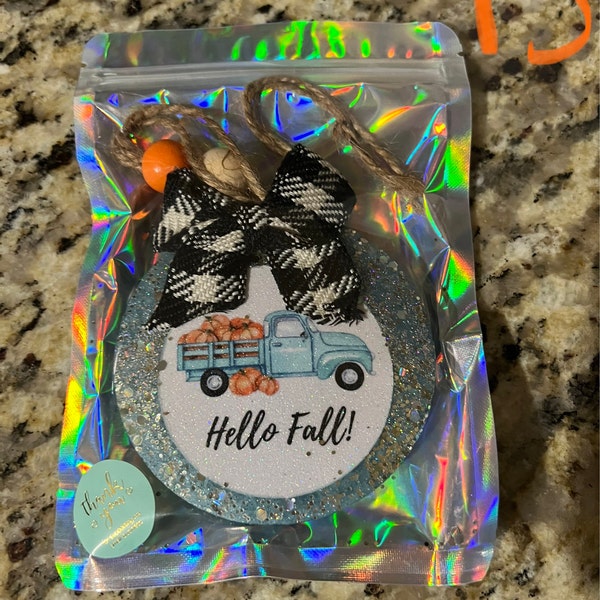 Fall Grab Bag | Freshie Cardstock | Circle Cutouts | Car Freshies ...