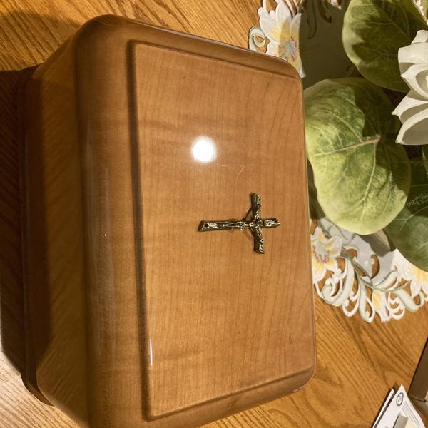Rectangle Urn With Tree of Life Urn Ashes Box Casket Box Wooden Urn Box ...