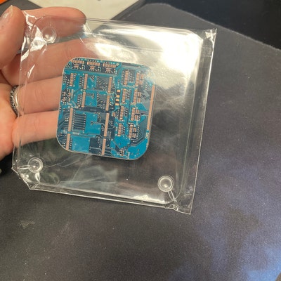 Circuit Board and Clear Acrylic Coaster individual Geek Gift IT Gifts ...