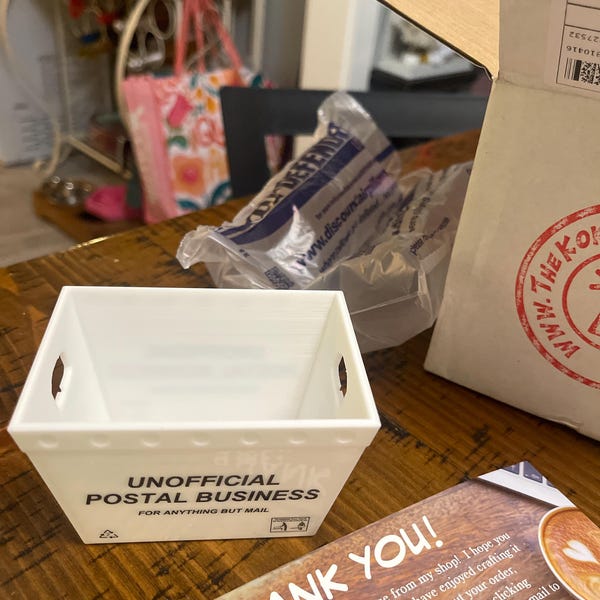 Mini Mail Tub Tote for Small Items - Etsy