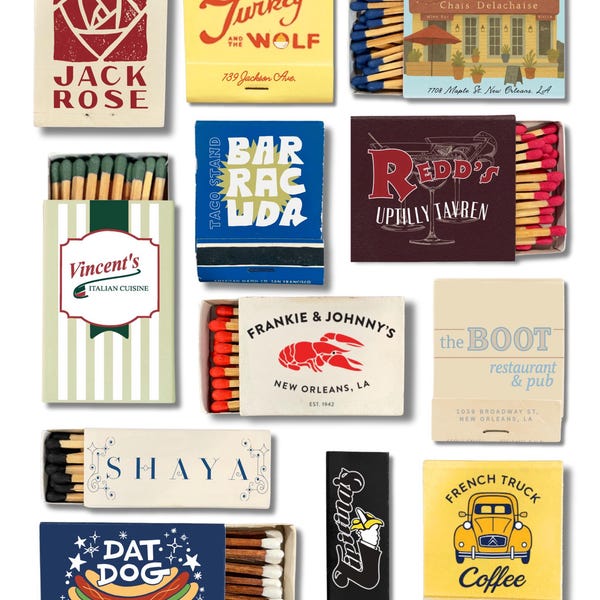 CUSTOM MATCHBOOK ART | Personalized Digital Matchbox Gift | Large ...