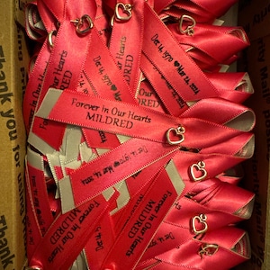 Celebration of Life Custom Memorial Pin on Ribbons, Memorialize a Loved ...