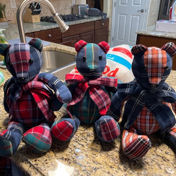 Teddy Bear Pattern Memory Bear Pattern Memory Bears Sewing Pattern Bear ...