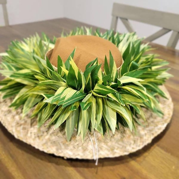Ti Leaf Lei Po'o (haku Lei)- Artificial - Etsy