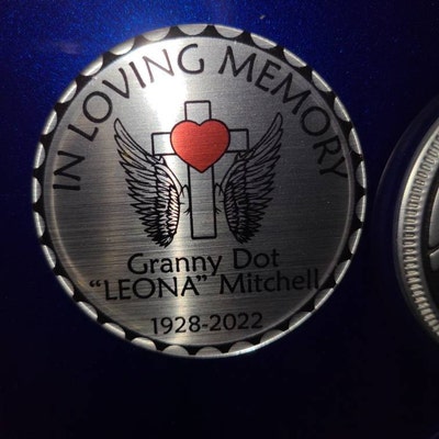 Tufskinz in Loving Memory Rated Badges Brushed Silver 1 Piece Kit - Etsy