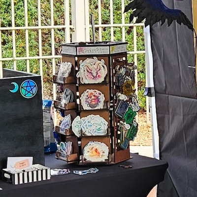 Laser Cut Files for 4 Inch Coaster Display Stand With 15 Pockets, Craft ...