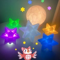Star Fragment LED Light, Animal Crossing Battery Powered Prop, ACNH 3D ...