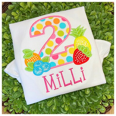 Fruit Applique Design Set. Fruit Embroidery Design Set. Watermelon ...