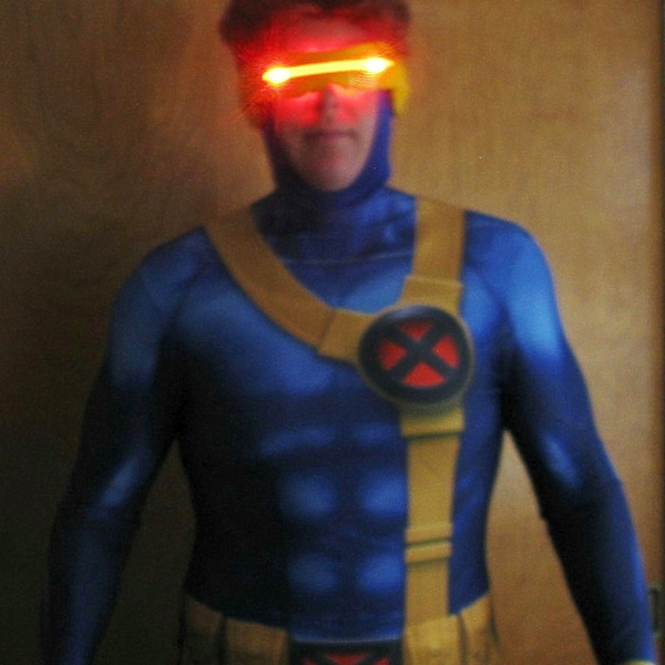 CYCLOPS XMEN 90S Face MASK Visor Yellow Color Cosplay Accessory ...