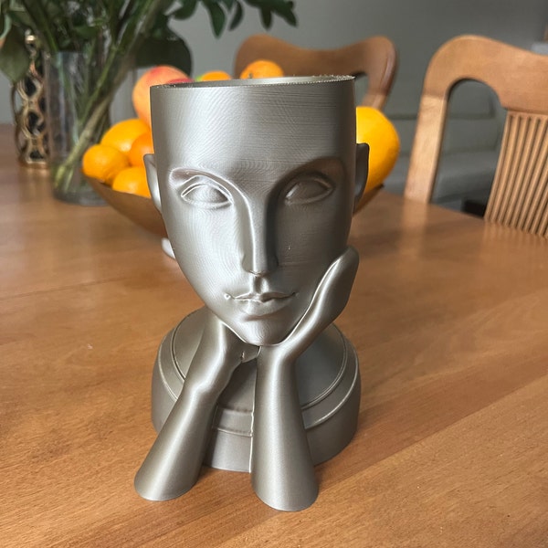 Personalized 3d Printed Moon Plastic & Pla Lamp - Modern Eco Friendly ...