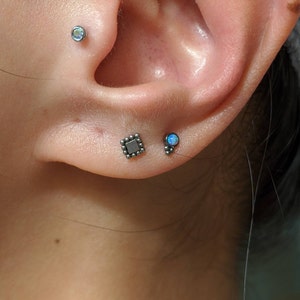 Surgical Steel Conch Barbell Tragus Earring Forward Helix | Etsy