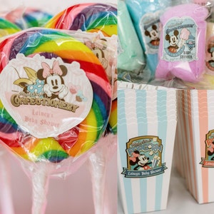 Printable Mickey & Minnie Gable Box Label Disneyland Party - Etsy