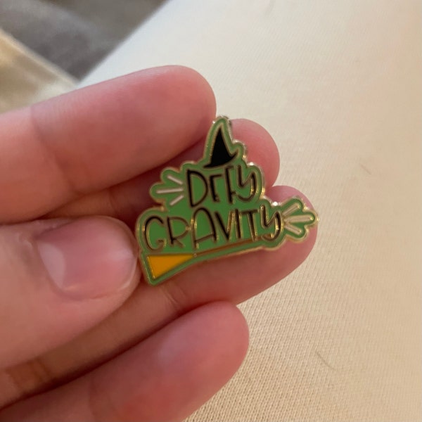 Wicked the Musical Elphaba Inspired Hard Enamel Pin - "defy Gravity ...