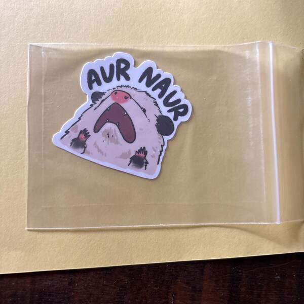 Aur Naur Cute Sticker | Series 1 | Funny Sticker | Possum Hamster ...