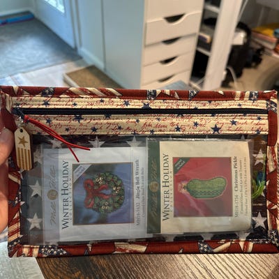 Cross Stitch Folder-needlework Storage Bag-cross Stitch Travelers Case ...