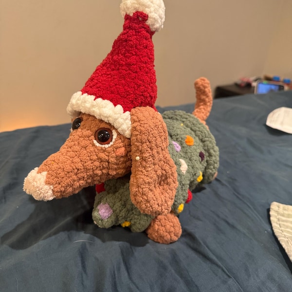 Christmas Dog Crochet Pattern - Etsy