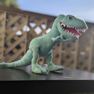 T-rex Crochet Pattern-advanced Skill Level Dinosaur Crochet Pattern-no ...