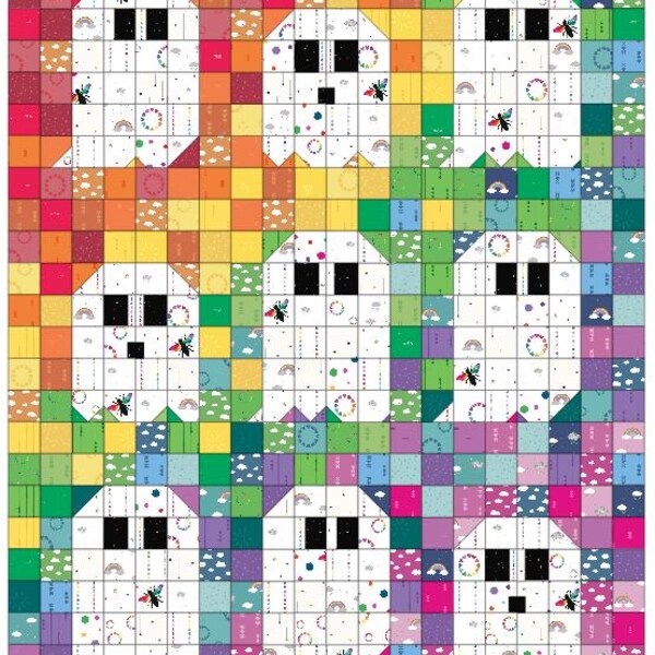 Ghost Party!!! Quilt PDF Pattern Download by Woollypetals - Etsy