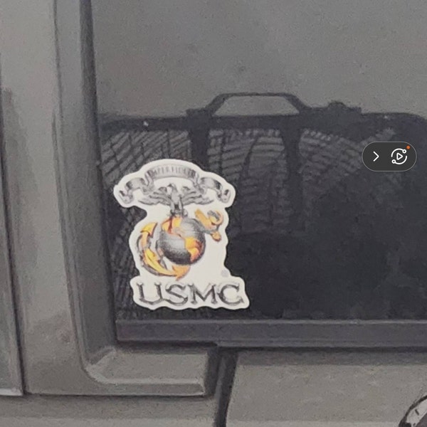 Usmc Semper Fidelis Reflective Decal Etsy