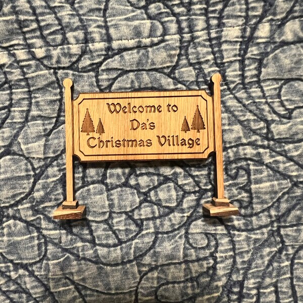 Custom Christmas Village Welcome Sign, Welcome to Our Village Sign ...