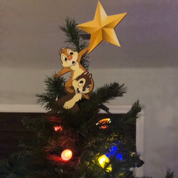 Chip N Dale Balancing Act Ornament / Tree Topper - Etsy