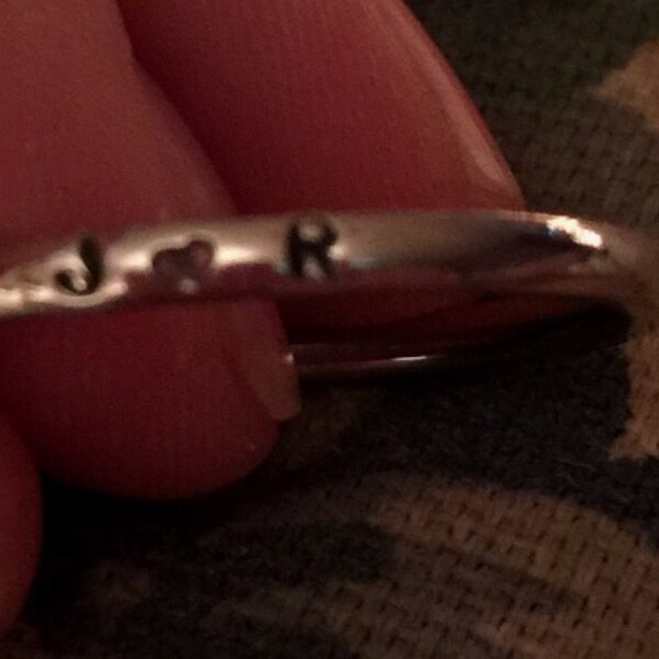 Hand Stamped Ring, Name Ring, Personalized Ring, Stacking Rings ...