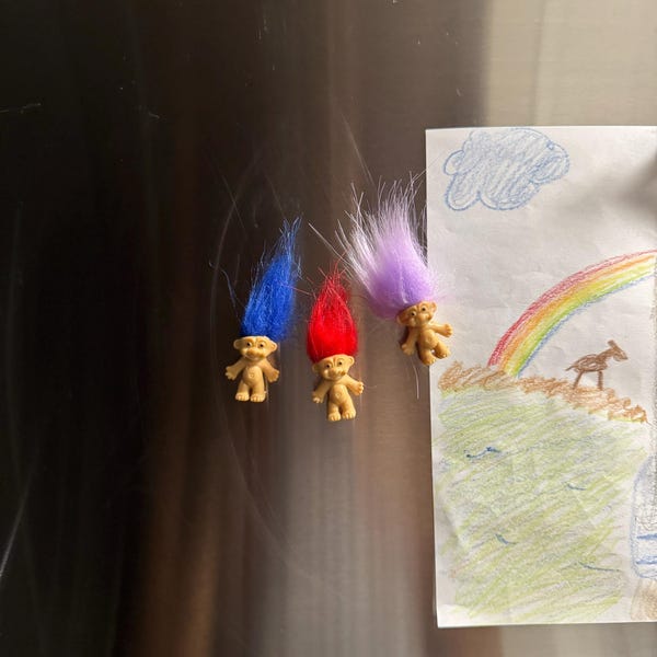 Mini Vintage Troll Magnet - Etsy