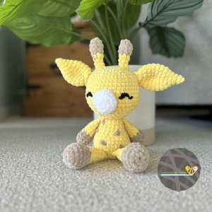 PATTERN: Plush Gemma the Giraffe Pattern Amigurumi Chunky Giraffe ...