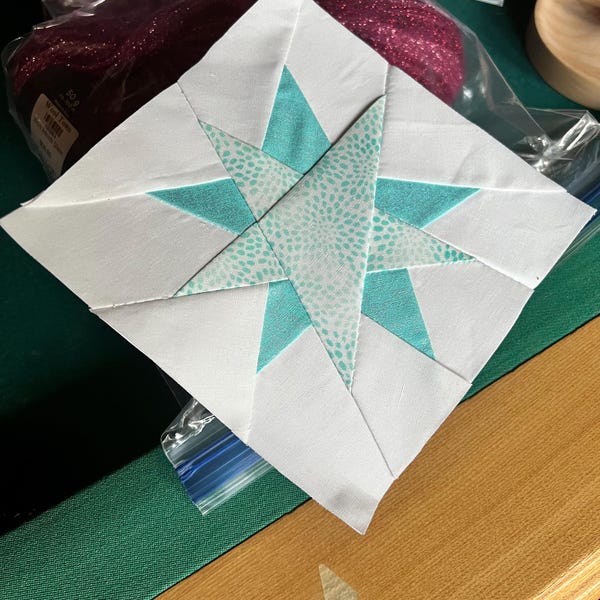 Double Star FPP Quilt Block, PDF Pattern - Etsy