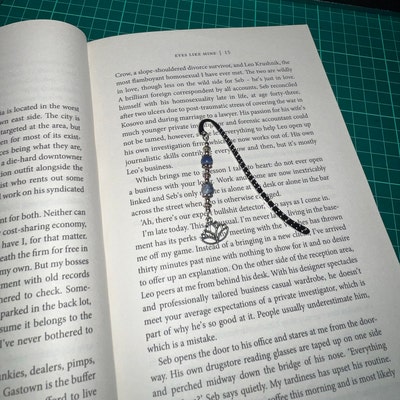 Quartz Book Mark, Hand Made to Order. Charm Options Elephant, Lotus ...