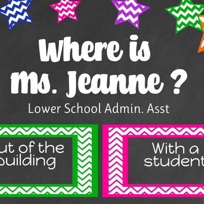 Colorful Editable Door Sign, Personalized Name Sign, Custom School Sign ...