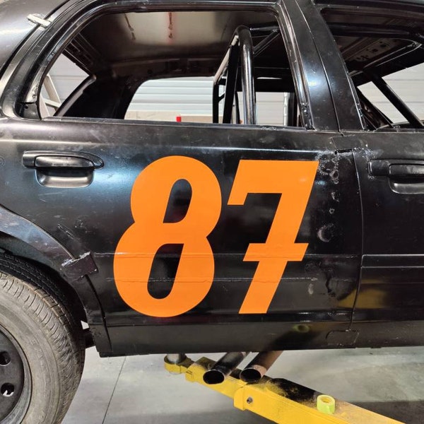 SET OF 2 Custom Race Numbers - Custom Number Decals - Racing - Car ...